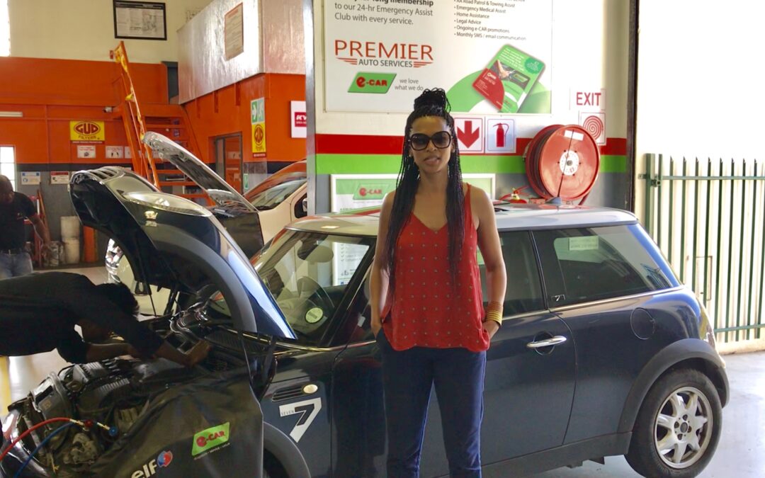 Vanessa Marawa from Vuma FM Radio having her car serviced at Premier ...